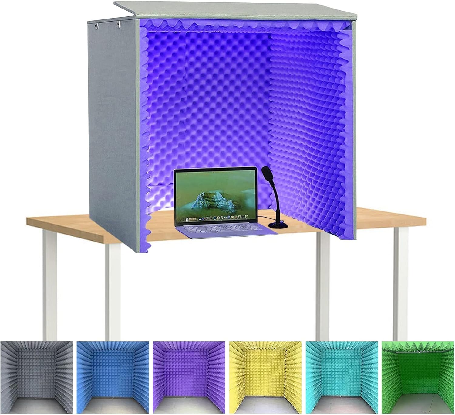 Amazon.com - SADRIM Portable Vocal Booth,Desktop Soundproof Cover ...