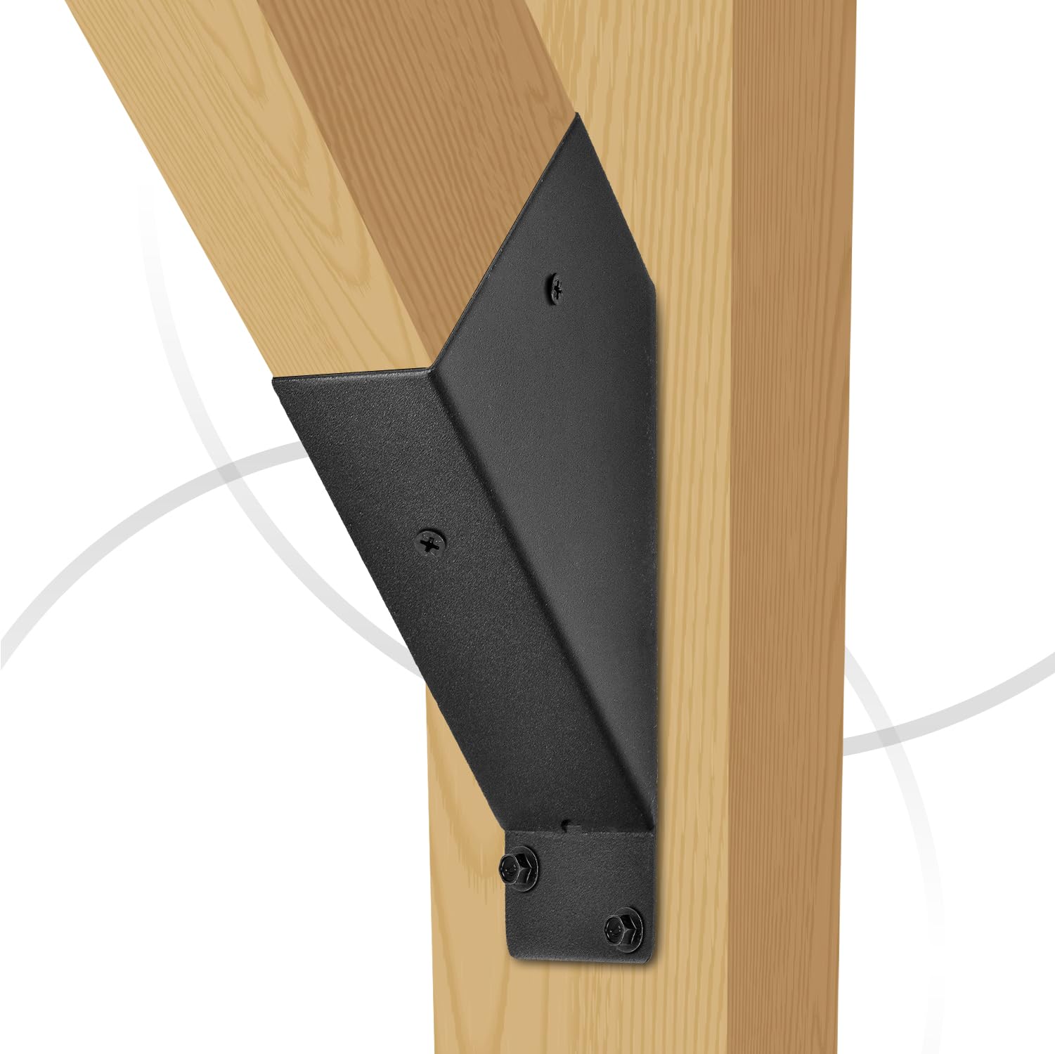 Snapklik.com : 8 Pcs Pergola Brackets, 45-Degree Angle Bracket, Fit For ...