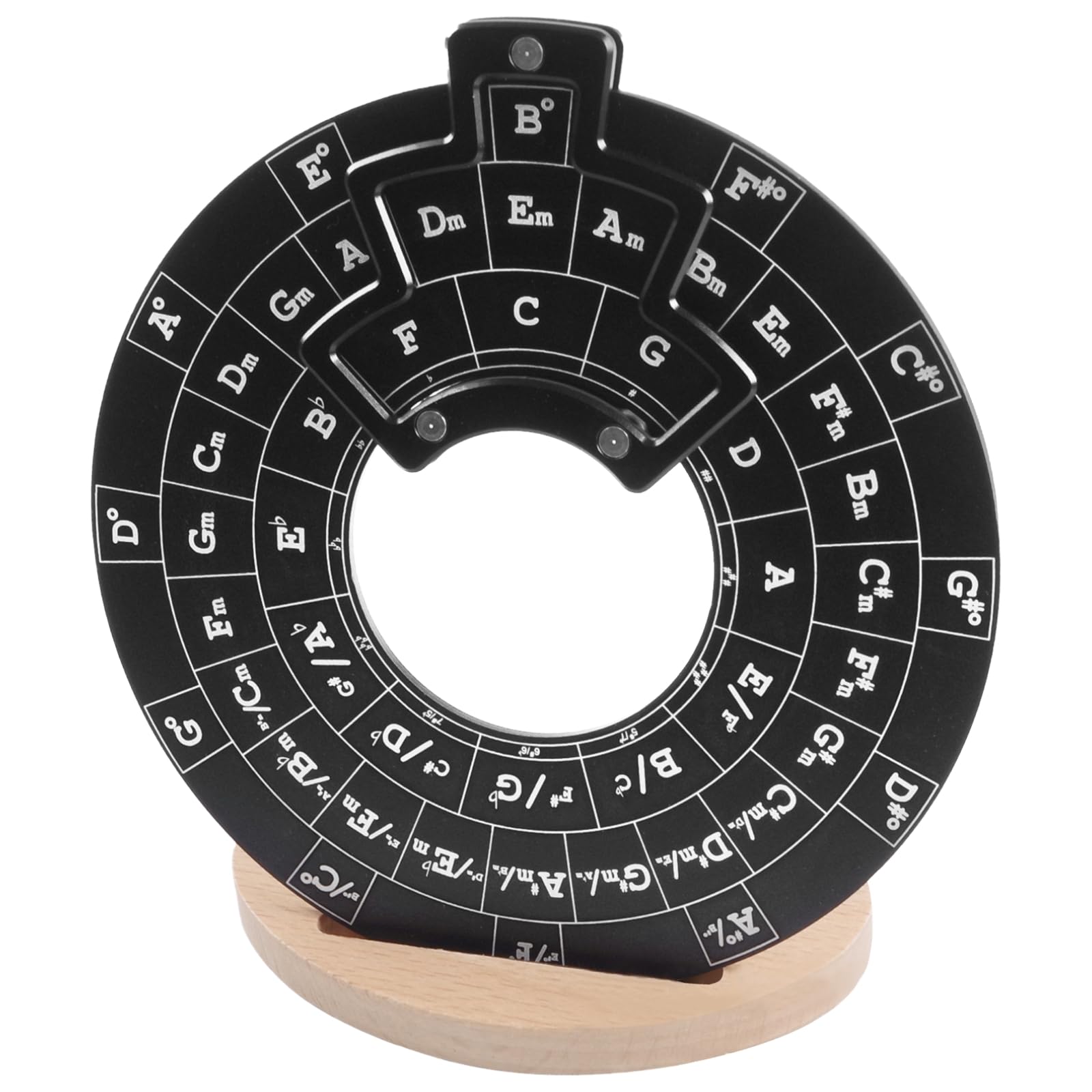 Omistar Circle Of Fifths Wheel With Guitar Chord Chart Metal ...