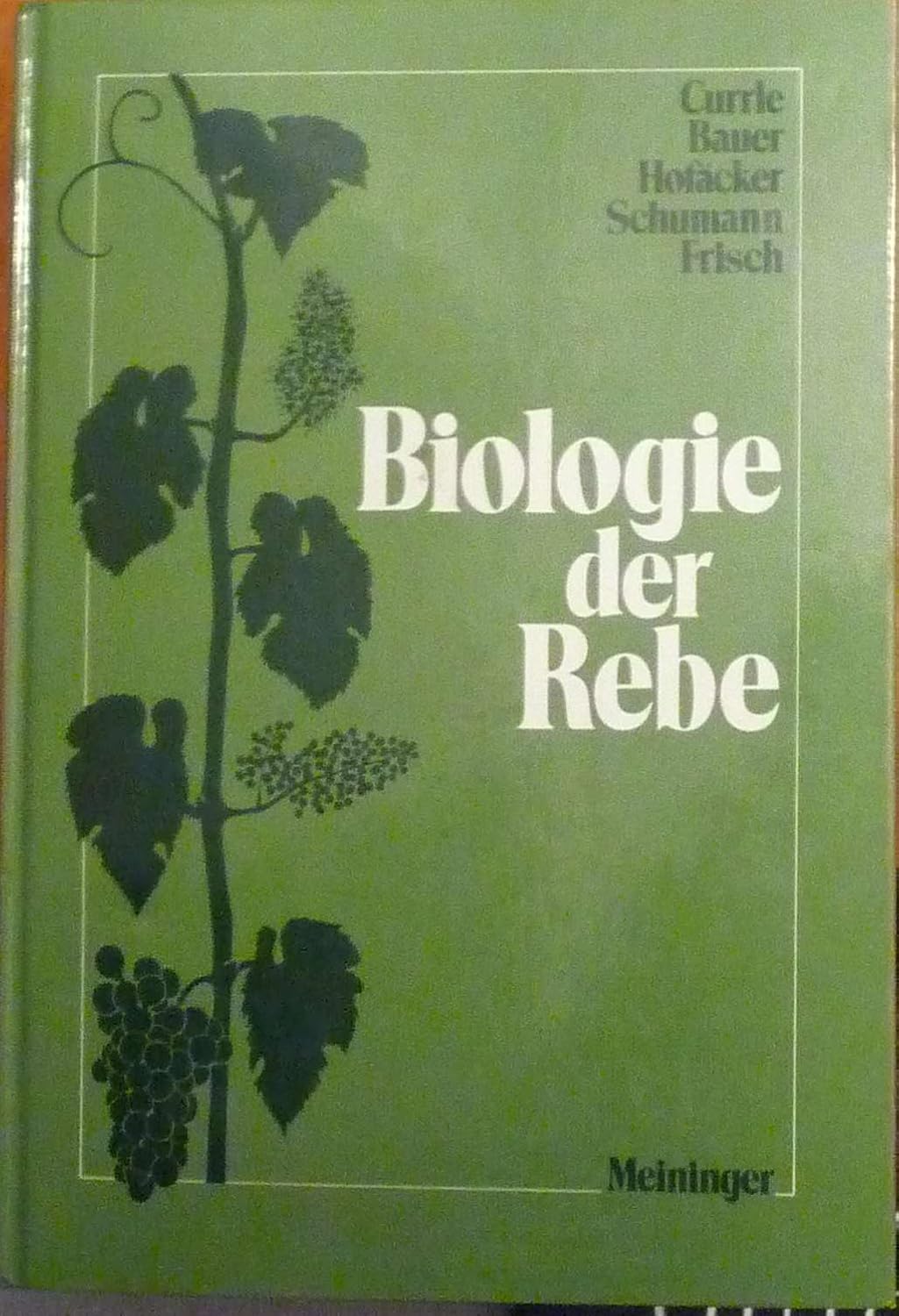 Biologie der Rebe: Aufbau, Entwicklung, Wachstum : Currle, Otto, Bauer ...