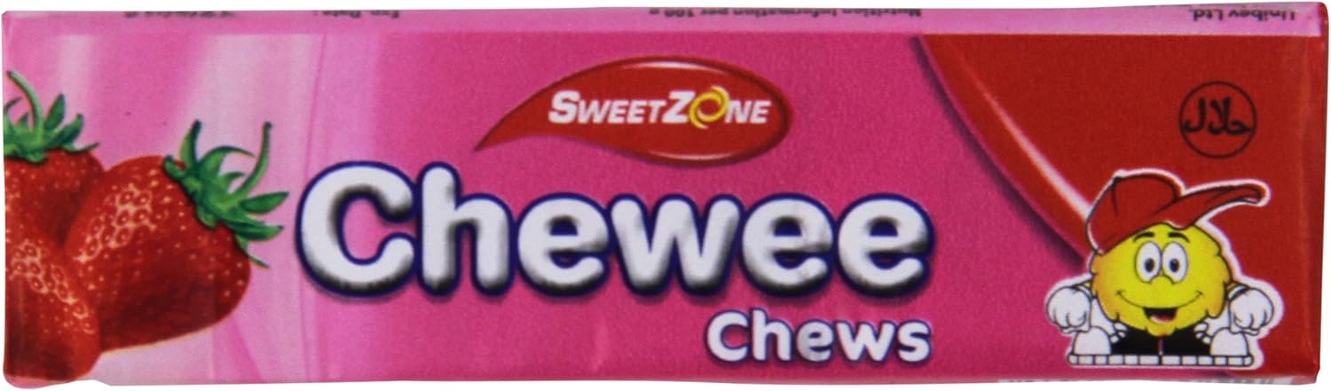 SweetZone Chewee Strawberry 24-Piece : Amazon.co.uk: Grocery