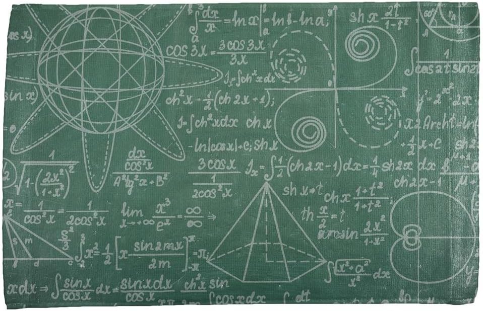 Amazon.com: Old Glory Math Geek Formulas Chalkboard All Over Hand Towel ...