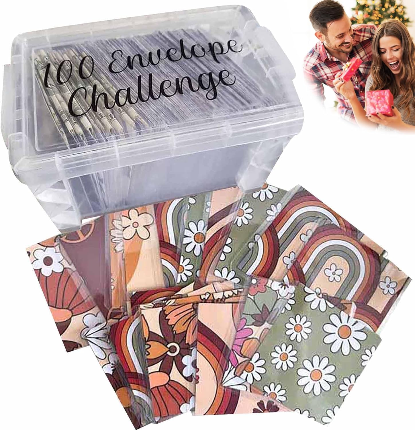 100 Sobres Challenge Caja De Dinero Para Ahorrar 5050 Dólares En 100