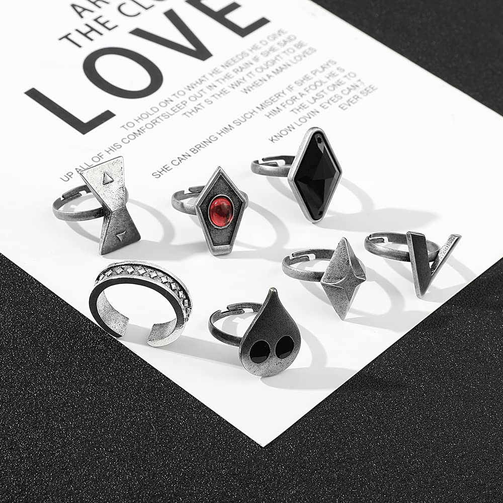 Snapklik.com : Genshin Cosplay Hutao Rings - Adjustable Vintage Game ...