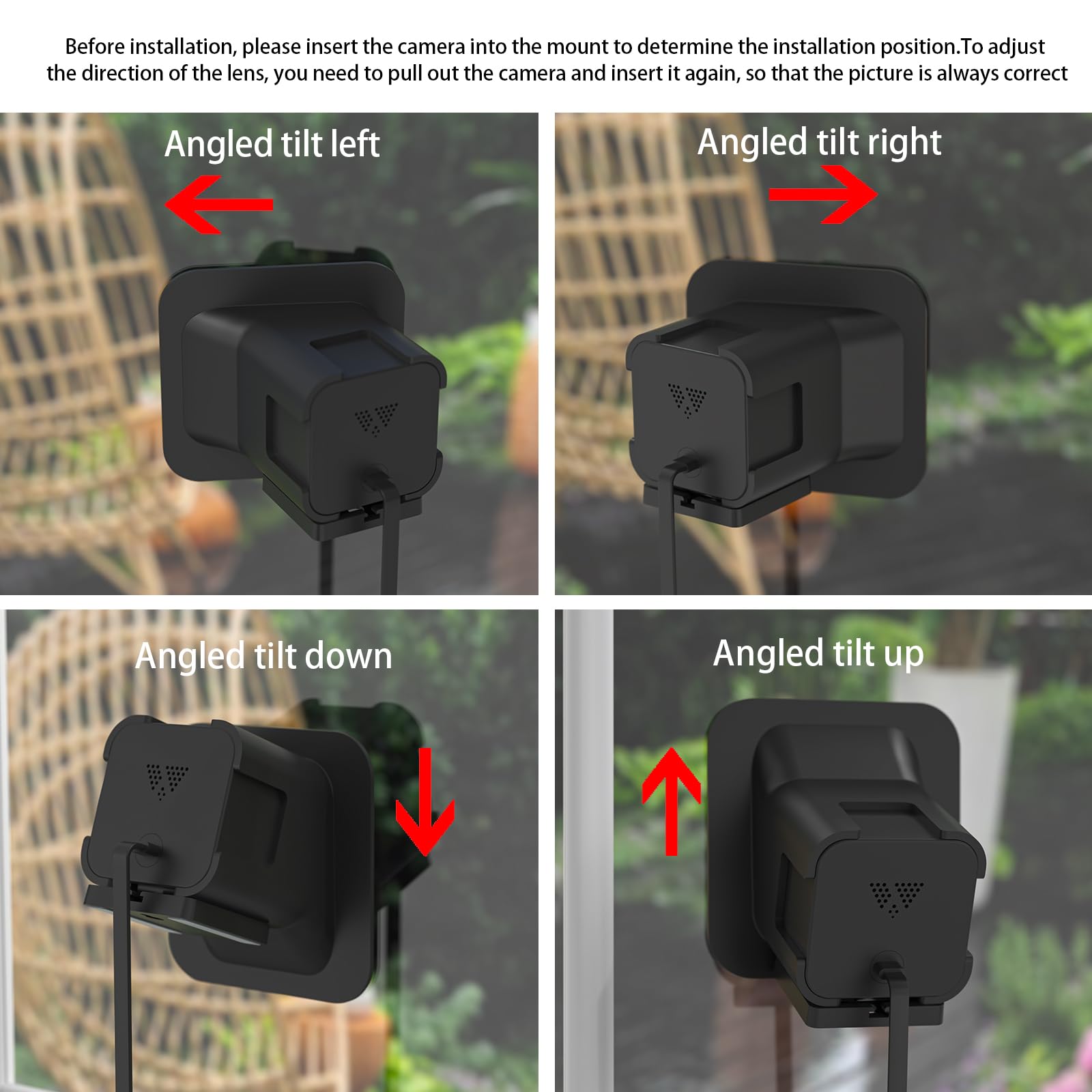 Snapklik.com : Oioaahkeo Angled Window Mount For Wyze Cam V4, 20 ...