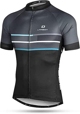 Amazon.com: LAMEDA Men's Cycling Jersey Breathable Lightweight Bike Jersey Short Sleeve Quick ...