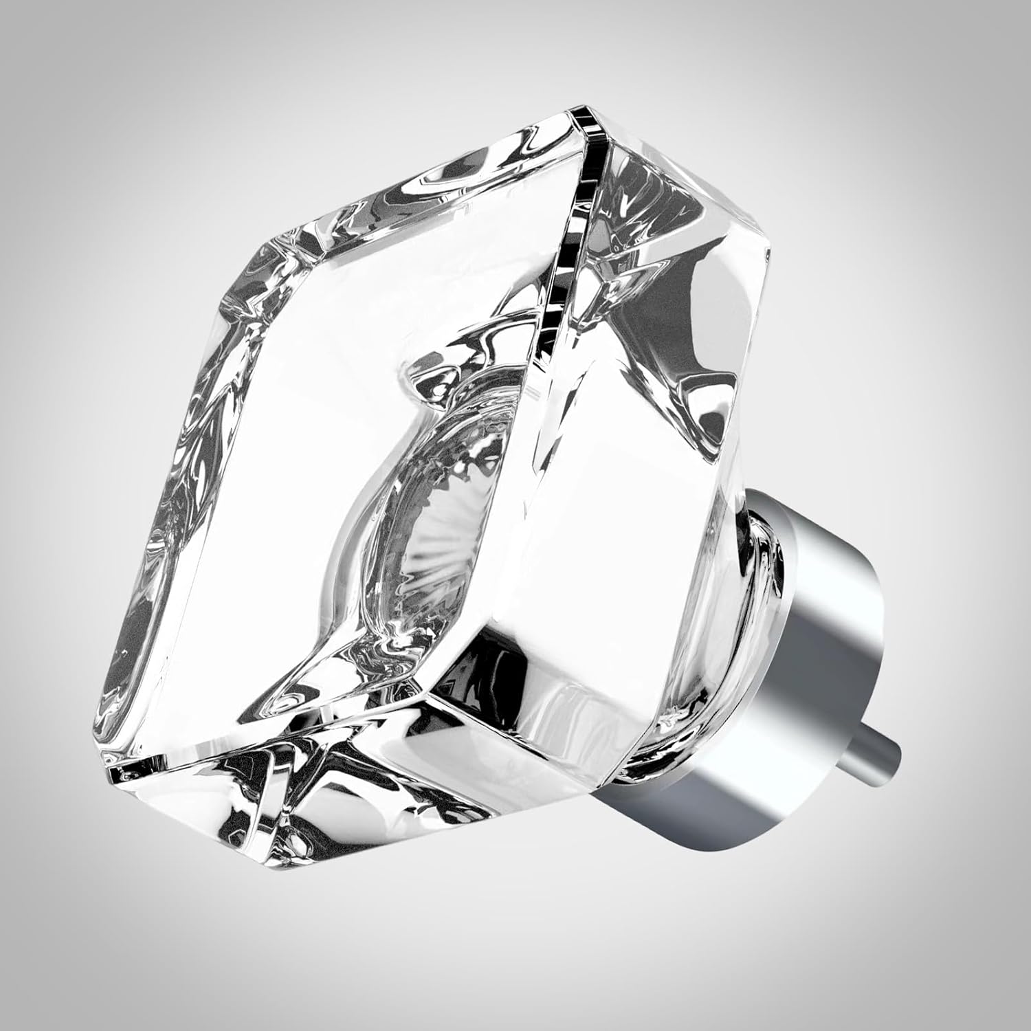 Neveka Crystal Drawer Pulls and Knobs, 8 Pack Cabinet Knobs, Clear Glass, Modern Style - Amazon.com