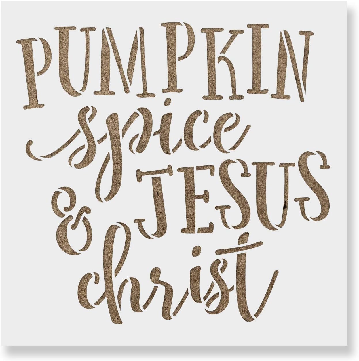 Amazon.com: Pumpkin Spice Stencil - Food Stencils, Kitchen Stencils ...
