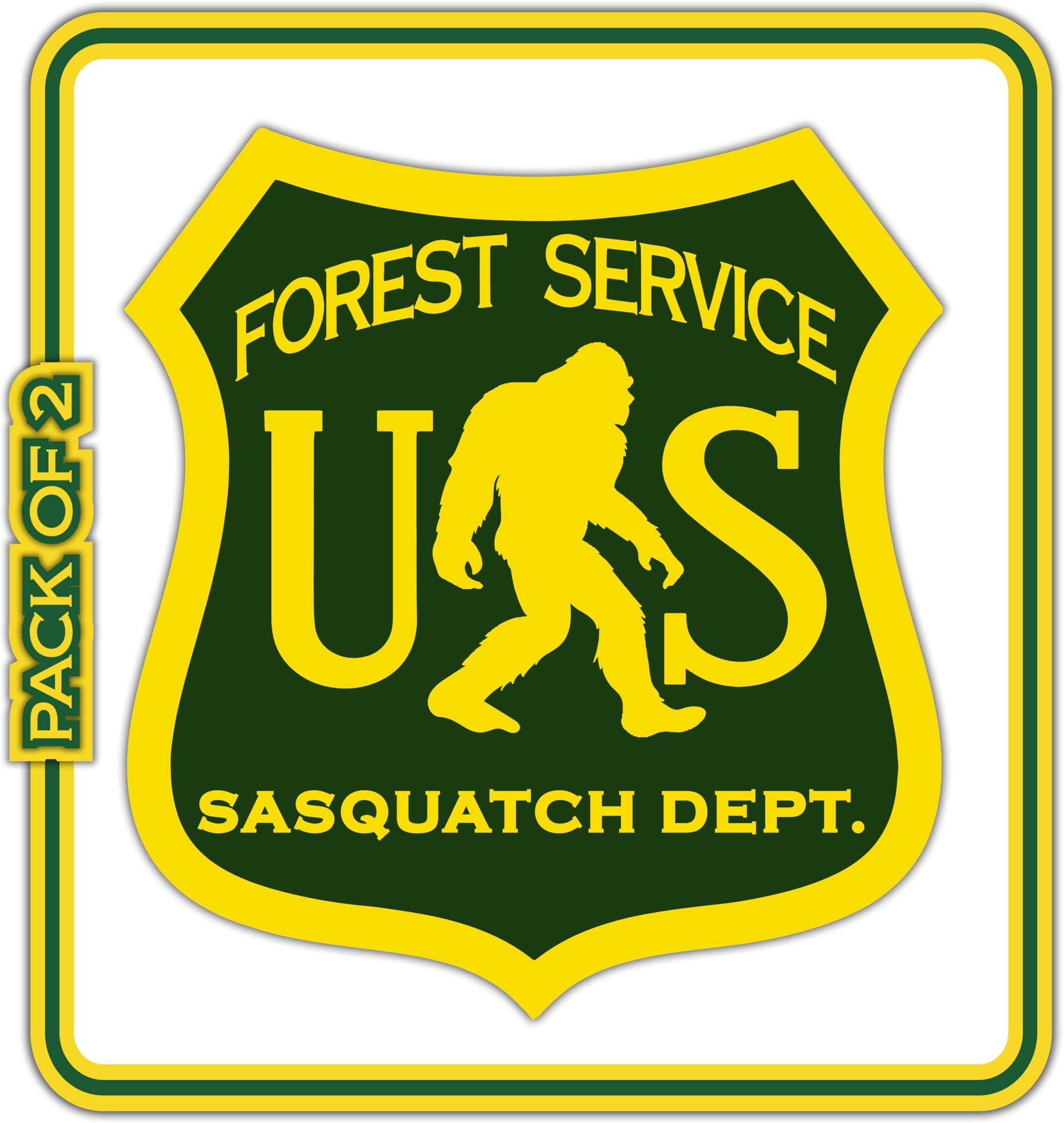 Amazon.com: fagraphix US Forest Service Sasquatch Dept Sticker Self ...