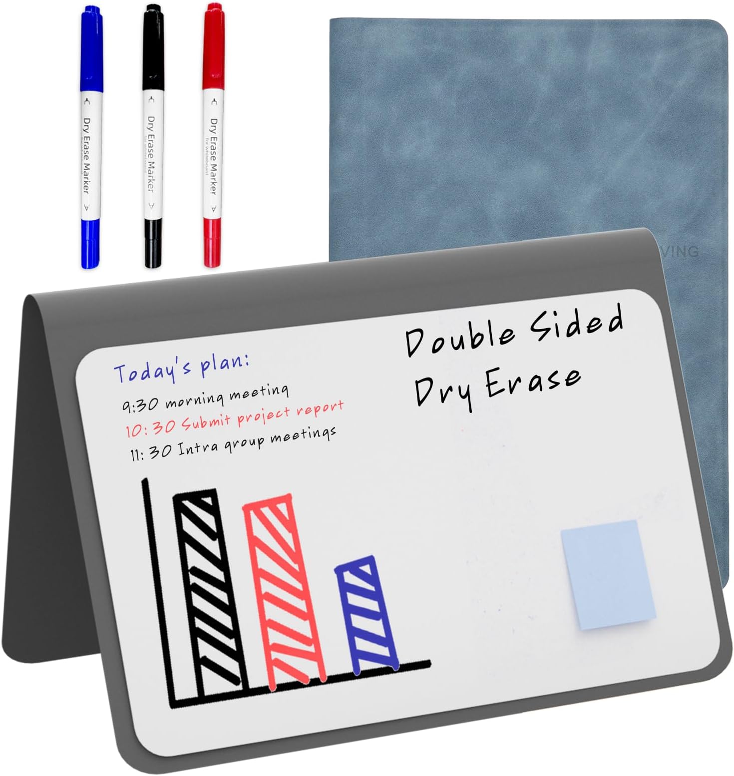 NEWYES Dry Erase Small Whiteboard A5 Notepad, Mini Desk White Boards ...