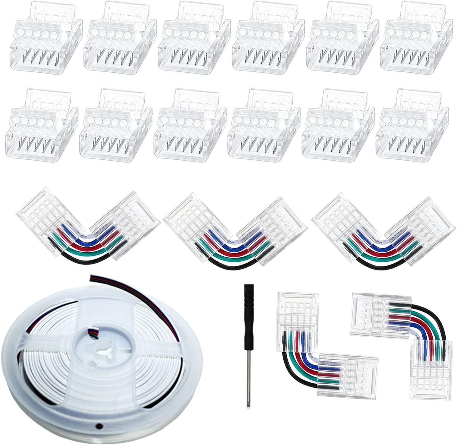 5pin led connectors solderless transparent track lighting connectors ...