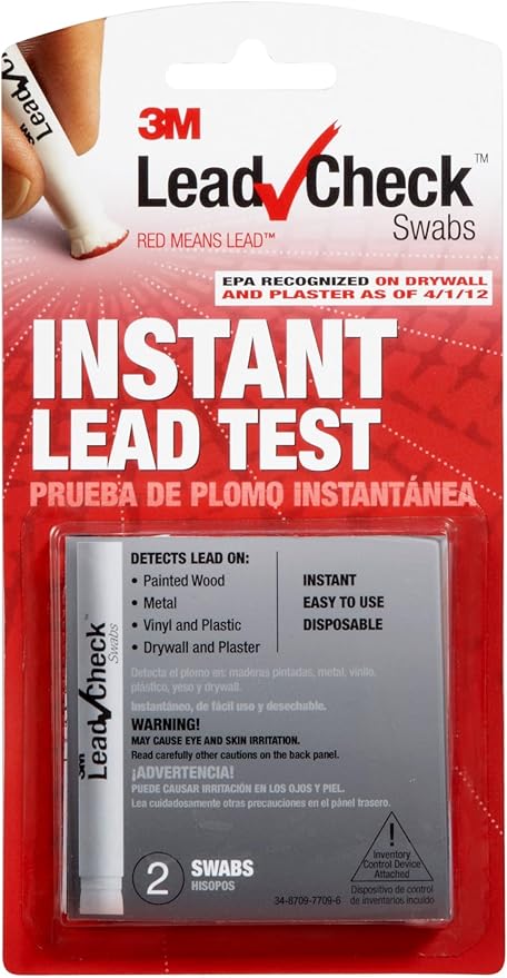 Amazon.com: Leadcheck Disposable Non-Staining Lead Detection Swabs, 2 ...