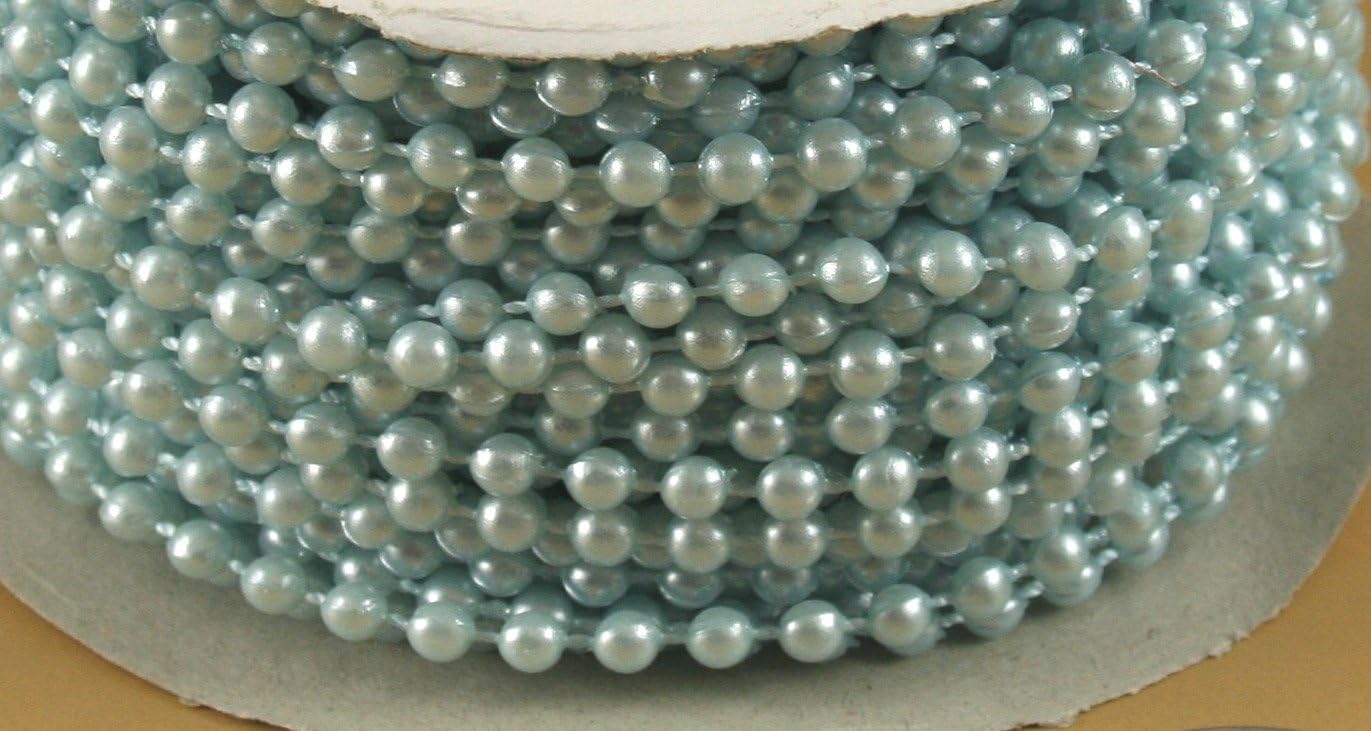 Amazon.com: 4mm Faux Pearl Plastic Beads on a String Craft Roll ...