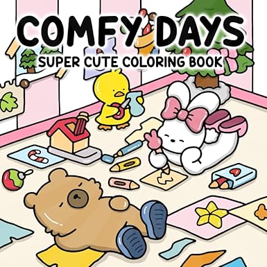 Amazon.com: Comfy Days: Super Cute Coloring Book for Adults and Teens ...