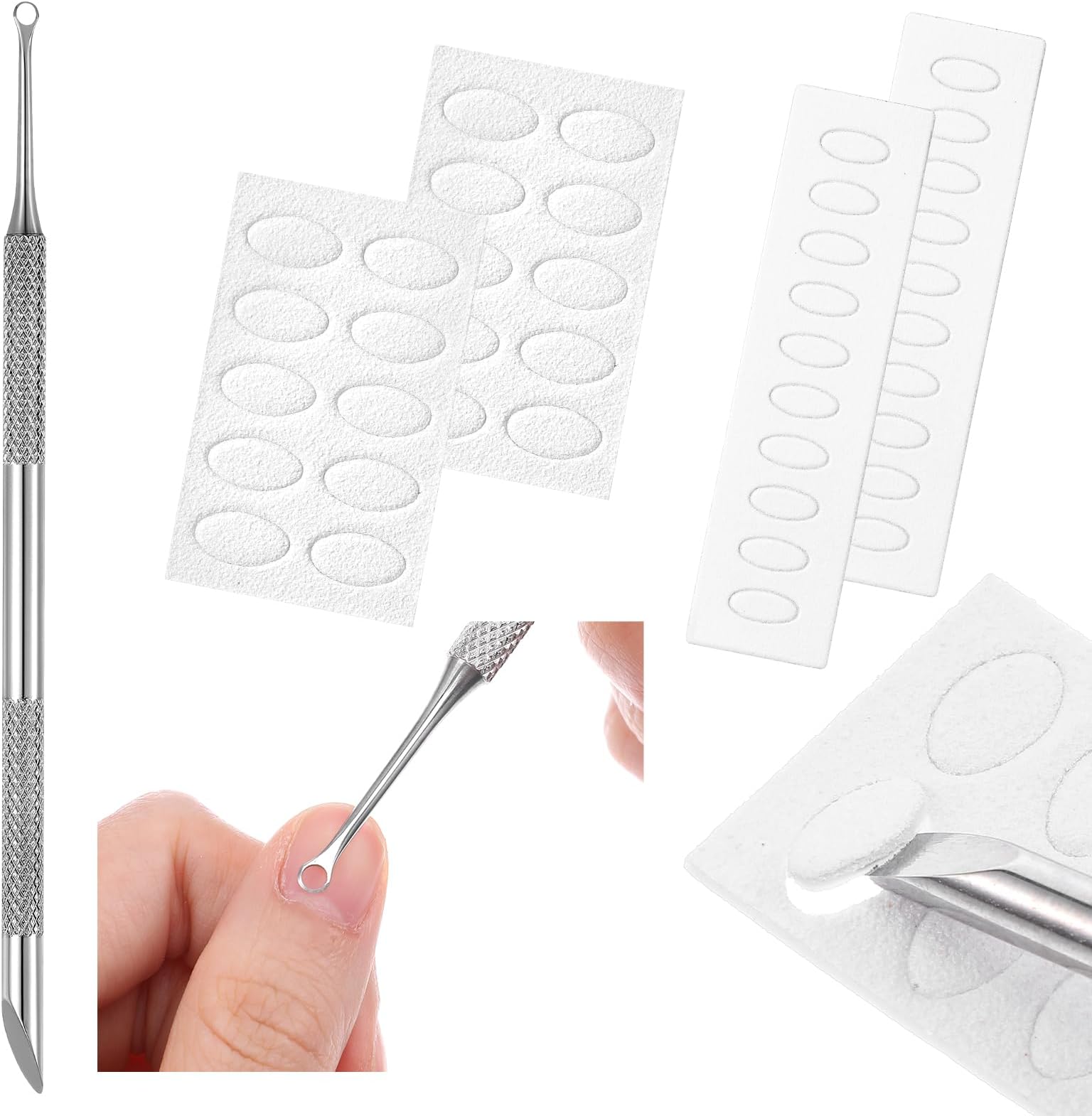 Amazon.com : Nice & DeftCuticle Pusher Stainless Steel Triangle Cuticle ...