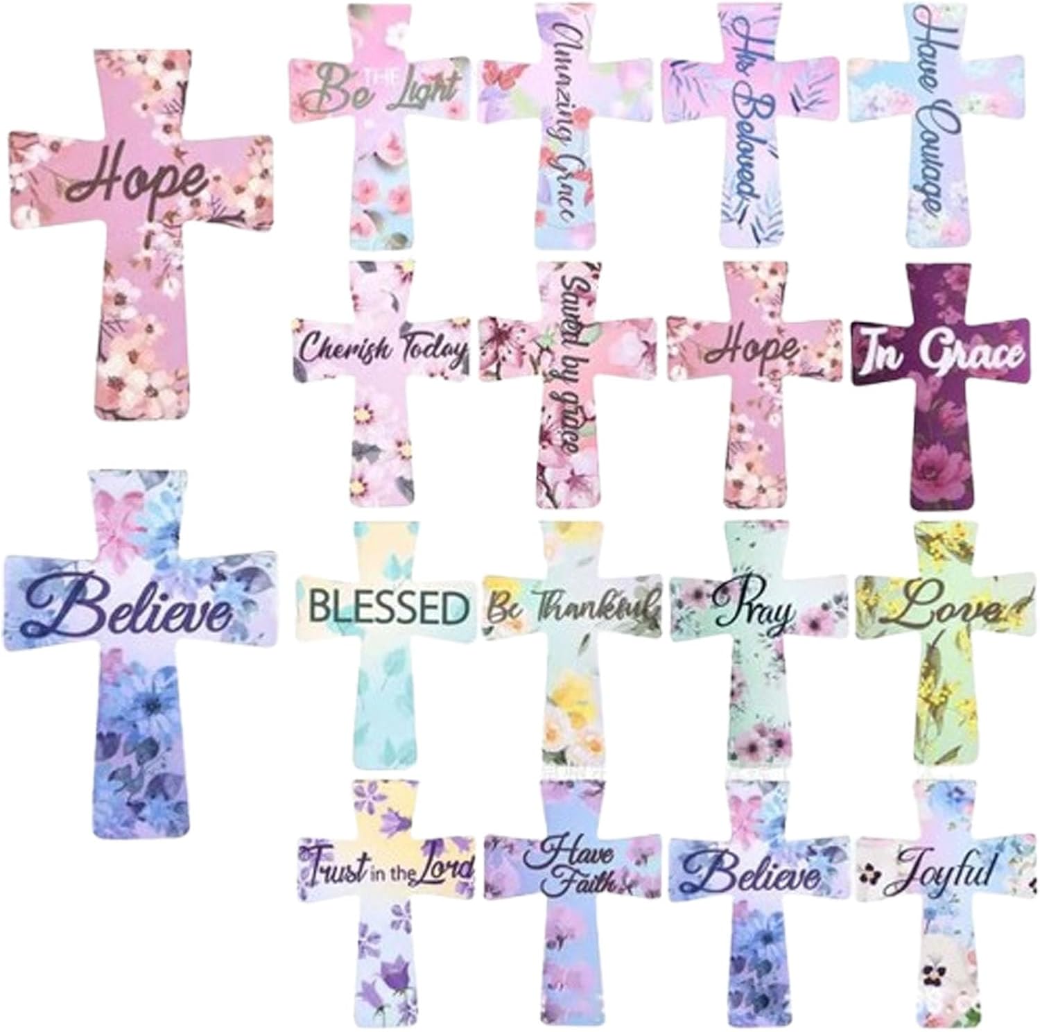 Amazon.com : Victoriousact 16 PCS Magnetic Cross Bookmarks Gifts for ...