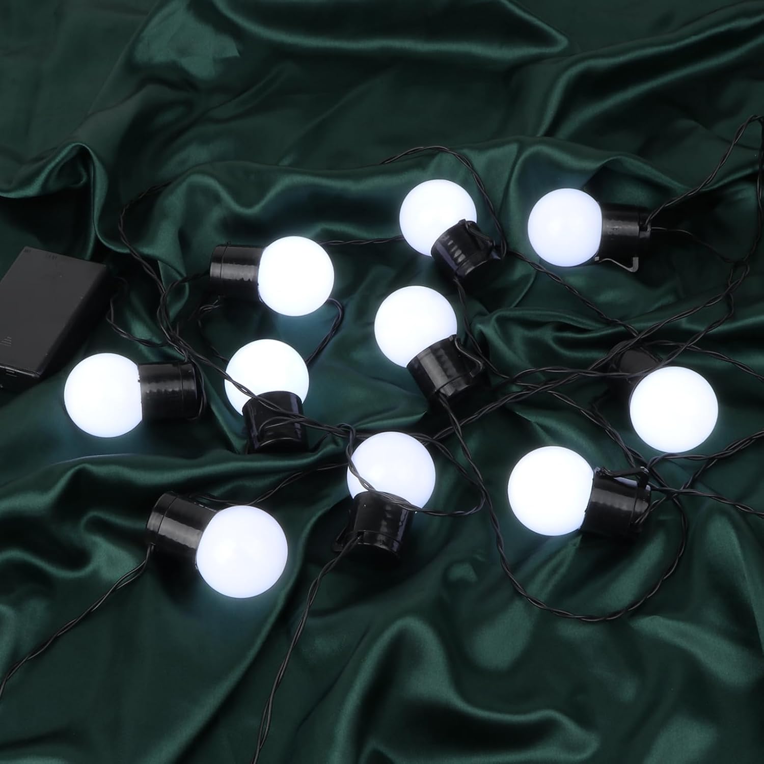 Amazon.com: imprsv White String Lights, 10 LED Bulbs, Wedding ...