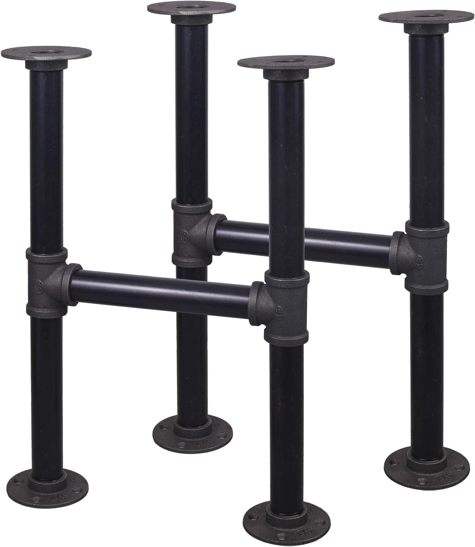 Amazon.com: Niubid 28 Inche Industrial Pipe Table Legs Set, Iron-Cast ...