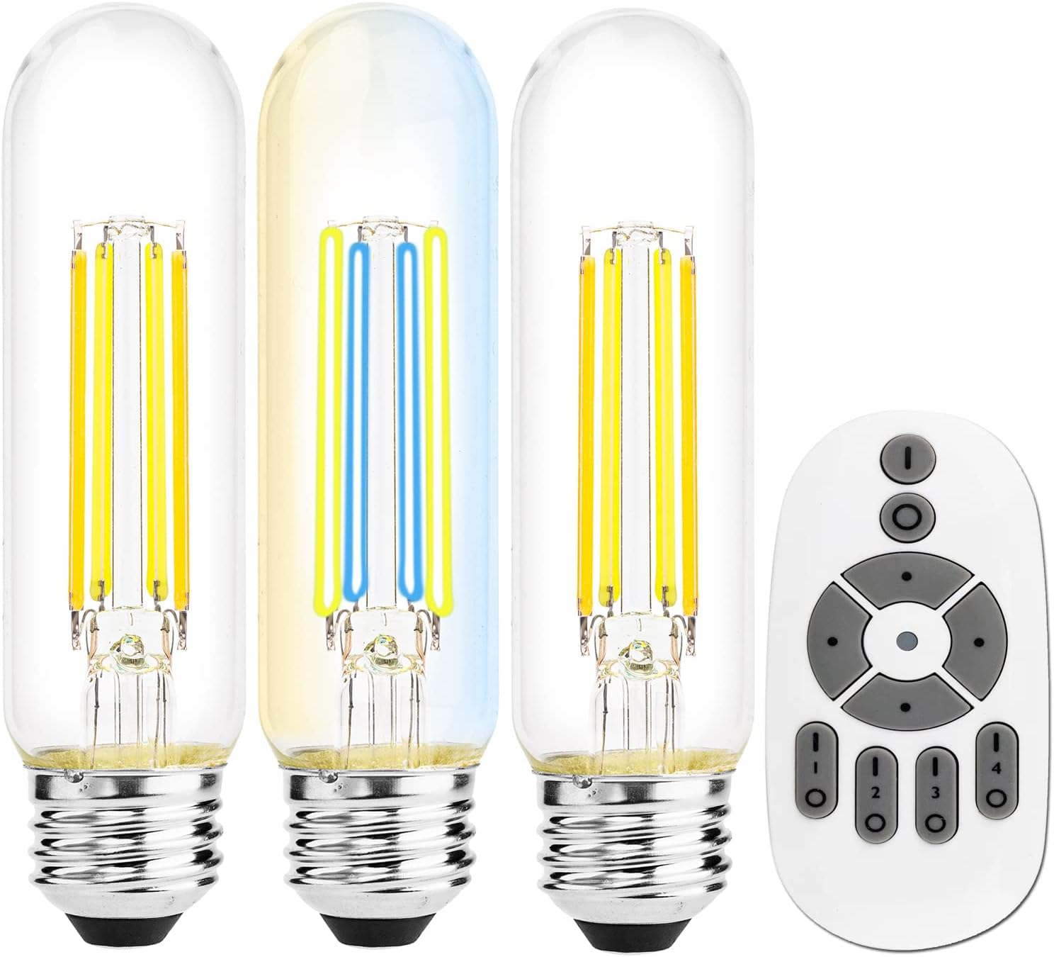 Fjyikj 9W E27 Smart LED Corn Light Bulbs with 2.4GHz Wireless 3-Zone ...