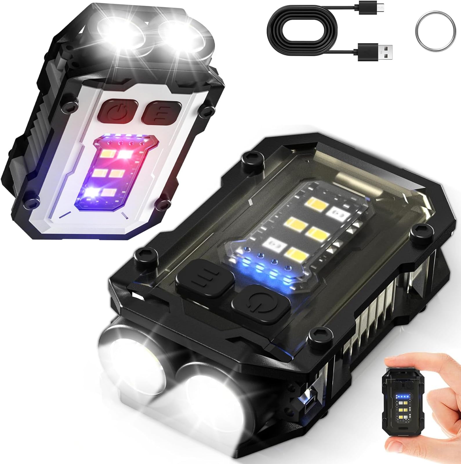 WUBEN E7 1800 Lumen Rechargeable Mini Flashlight with Magnet - Super ...