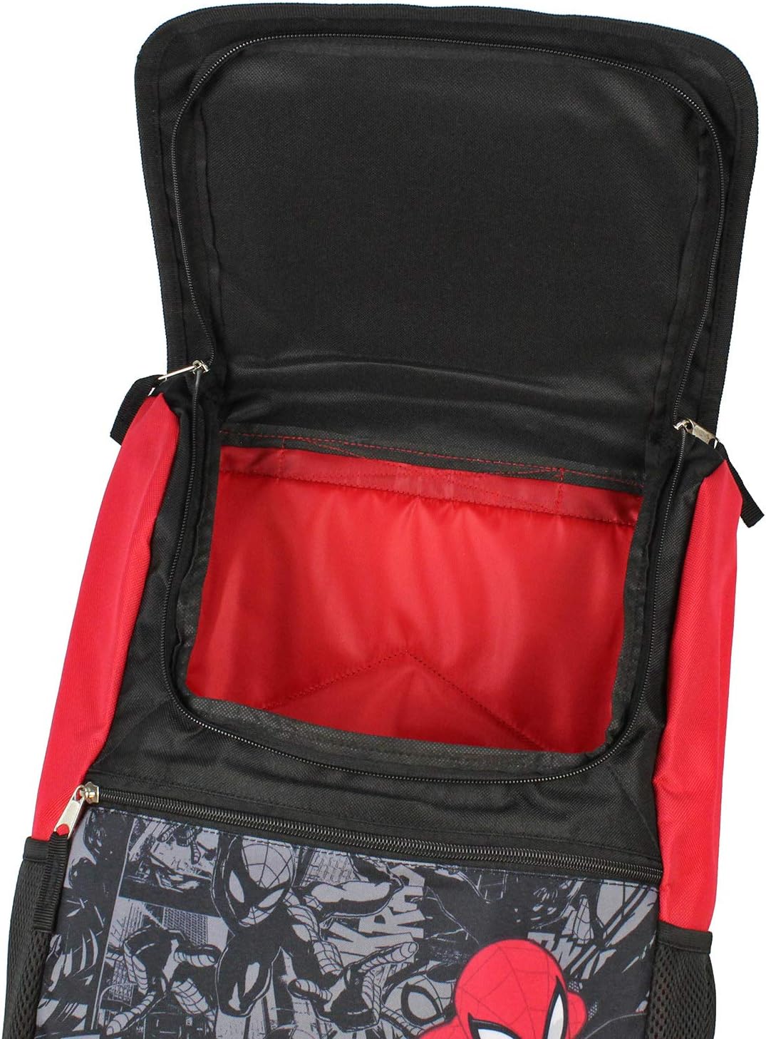 Marvel Spiderman Backpack Front Flap Compartment Travel Laptop Backpack ...