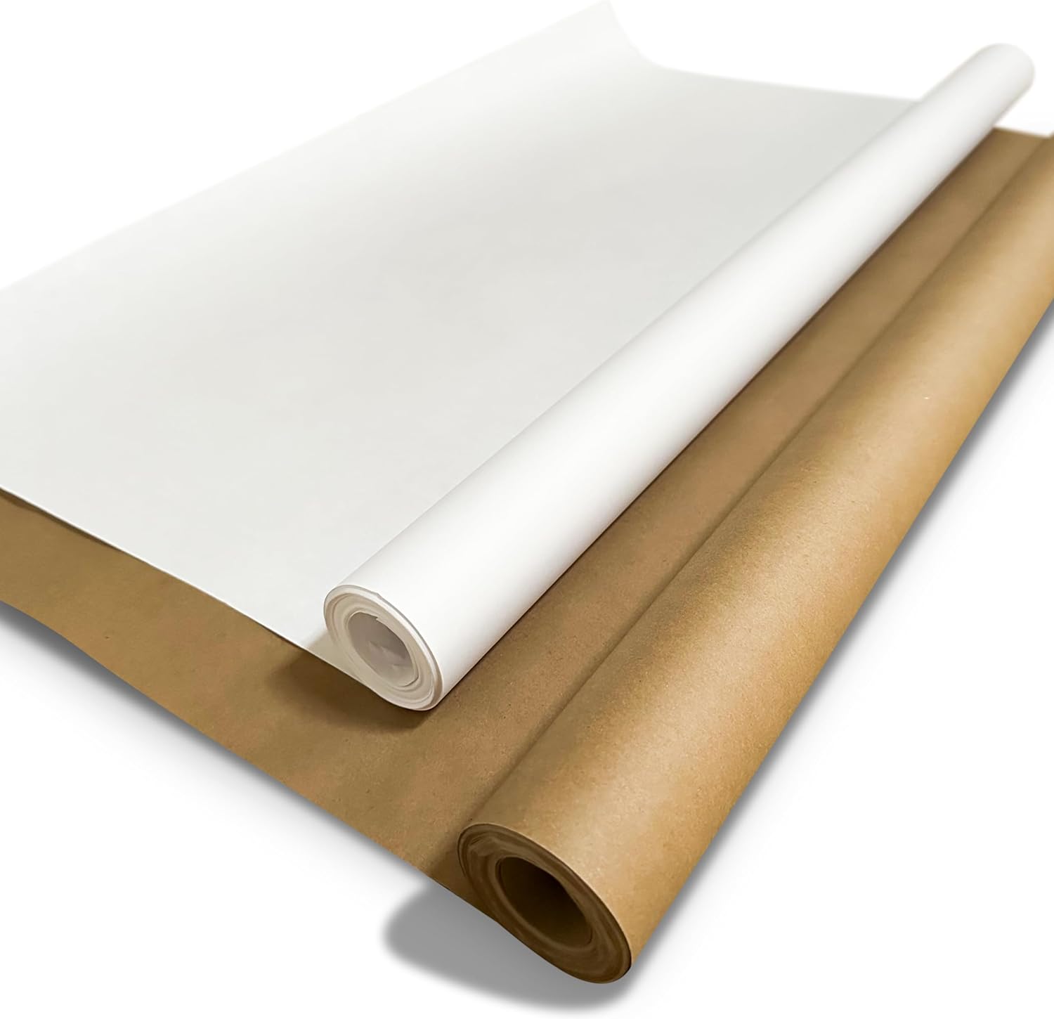 Amazon.com : Brown & White Kraft Paper Rolls (2 Pack) 30” x 600” (100ft ...