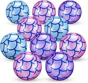 Amazon.com: Lenwen 60 Pack Mini Mermaid Beach Balls Inflatable Mermaid ...