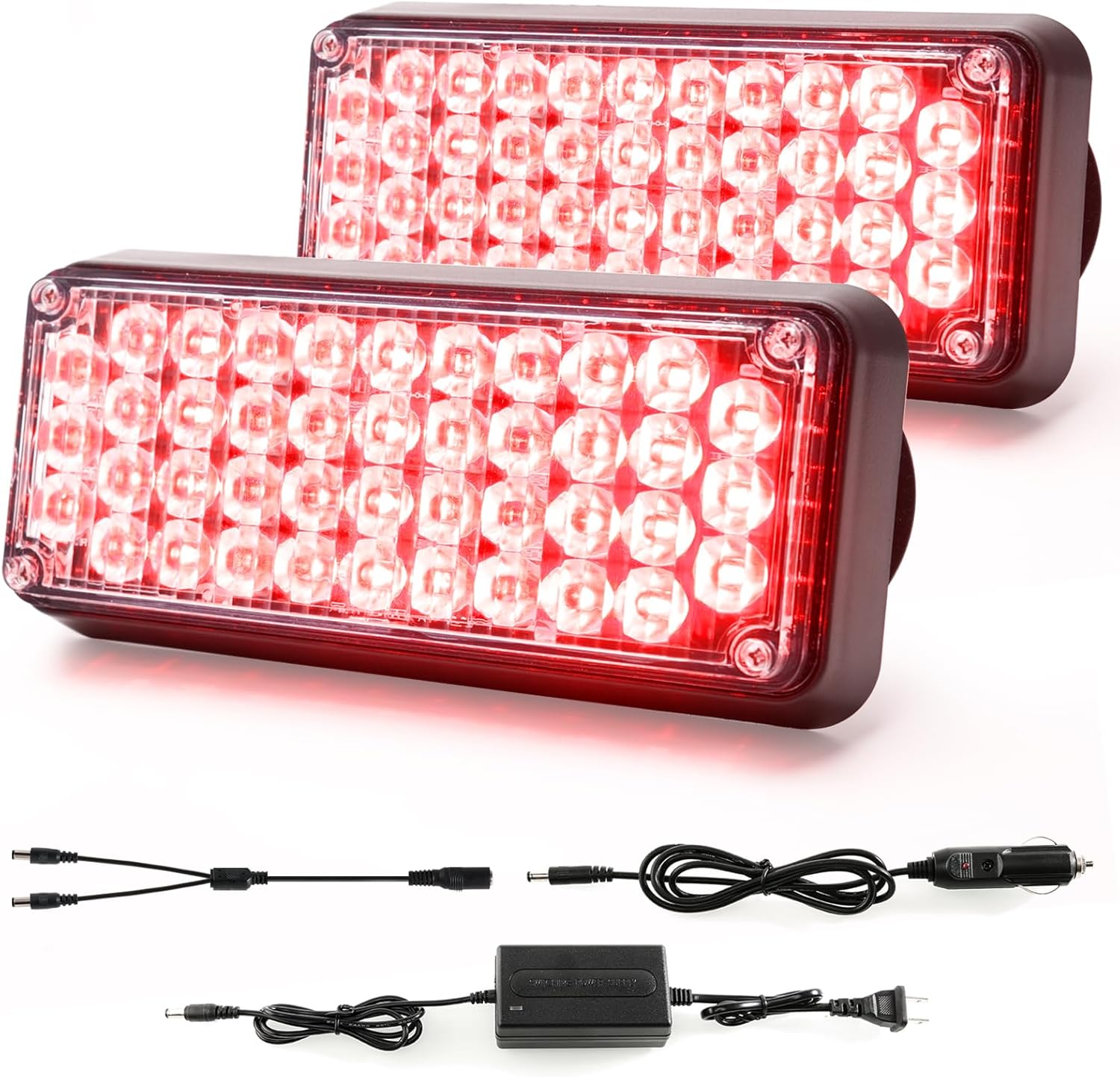 Amazon.com: BooYu 2-Pcs Battery Operated LED Wireless Emergency Strobe ...