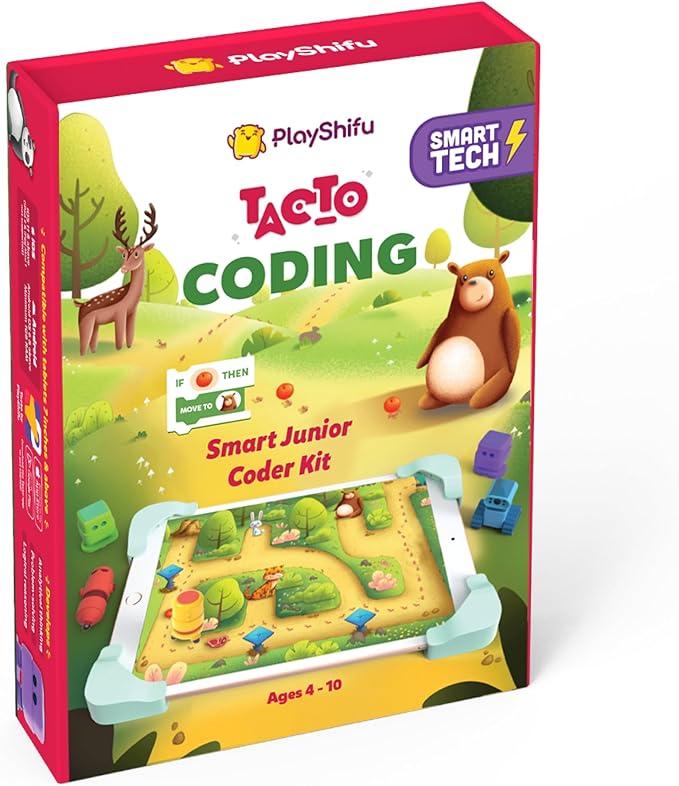 Amazon.com: PlayShifu Interactive STEM Toys - Tacto Coding (Kit + App) | Visual Coding Games for ...