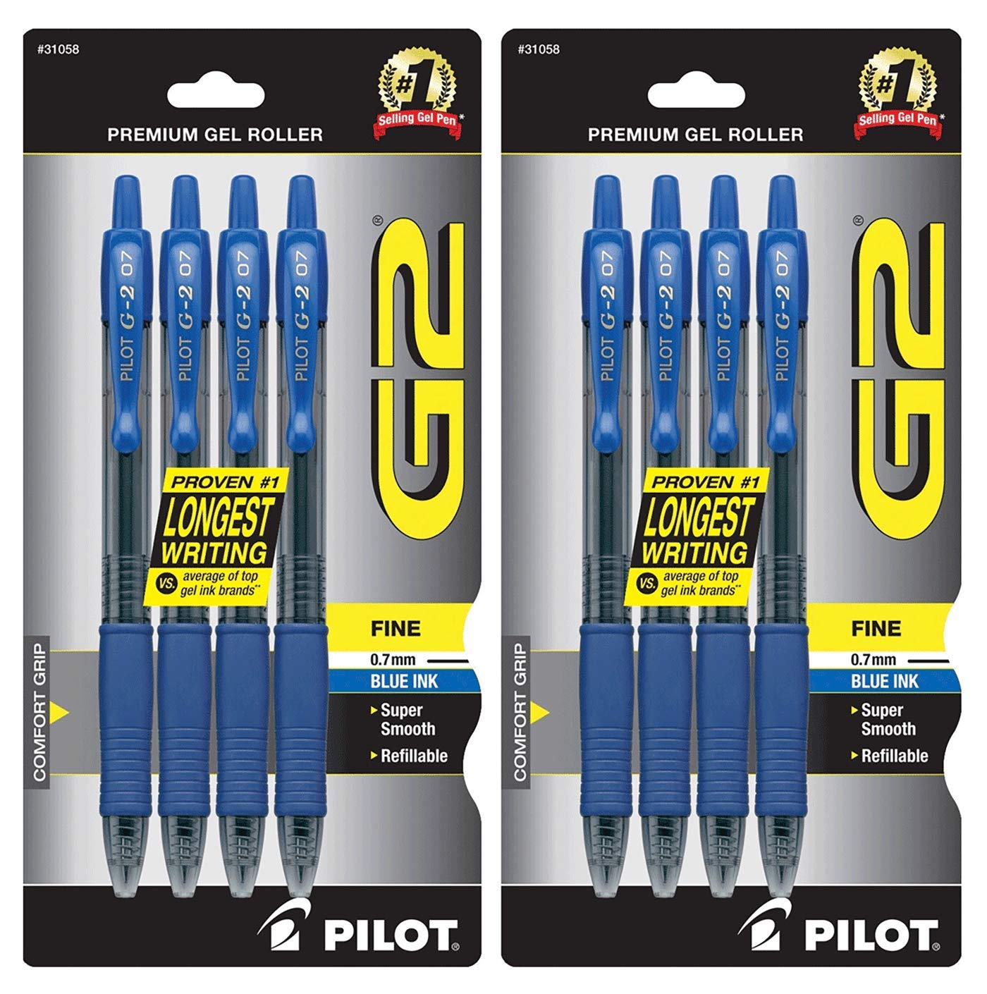 Pilot G2 Premium Refillable & Retractable Rolling Ball Gel Pens, Fine ...