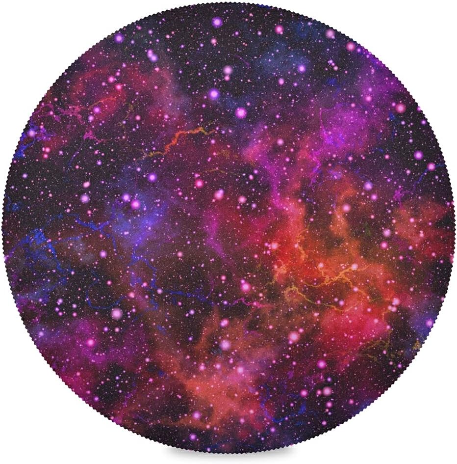 Amazon.com: UNISE Glittering Galactic Texture Multicolor Outer Space ...