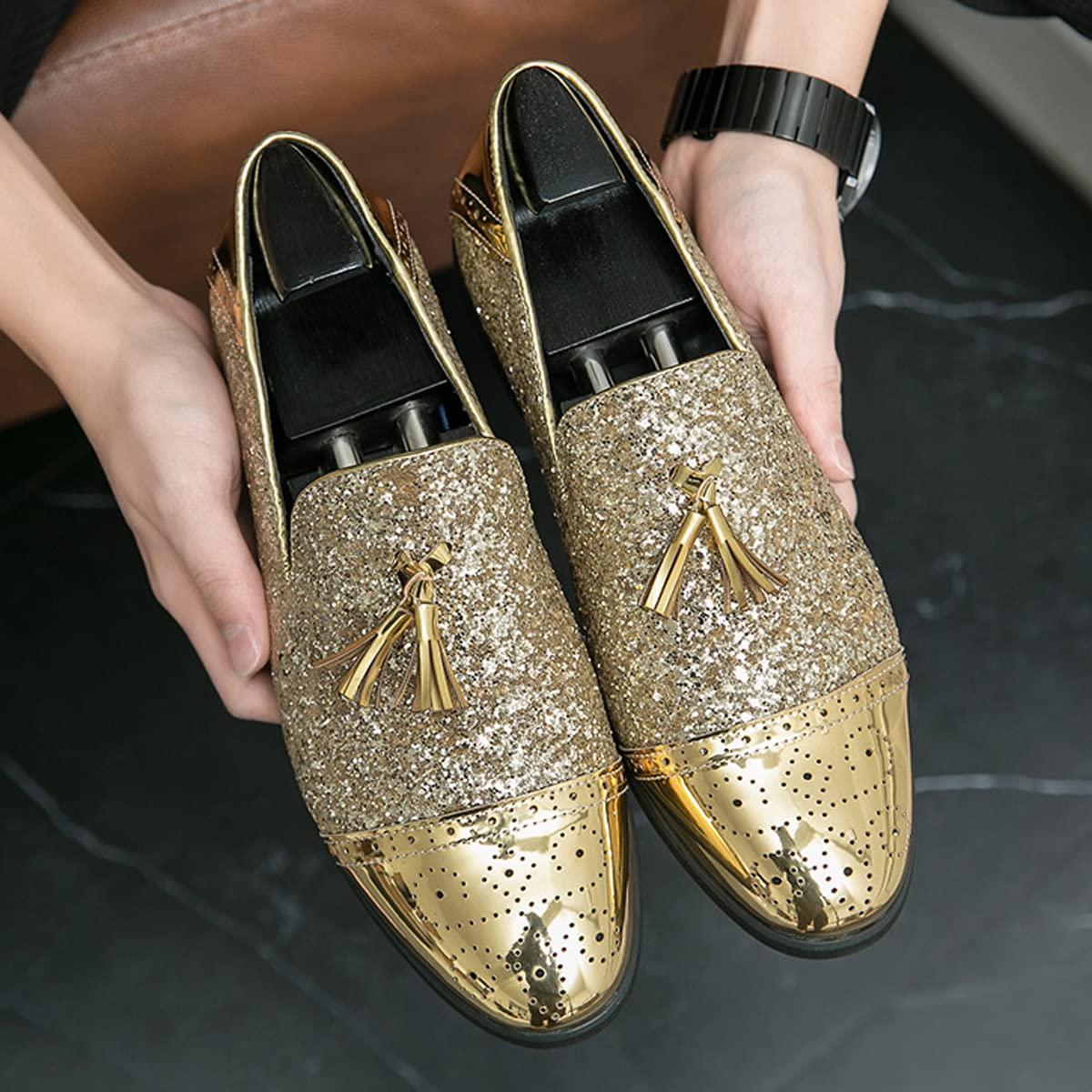 Vintage Gold Wedding Shoes Gold Wedding Shoes Low Heel Pumps Gold