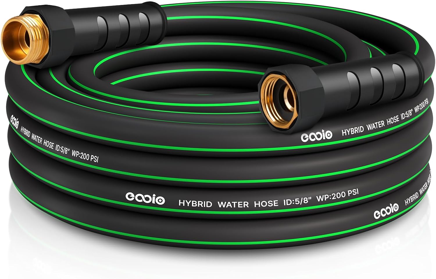 Amazon.com: EOOIO Garden Hose 25ft x 5/8 in., Water Hose Heavy Duty ...