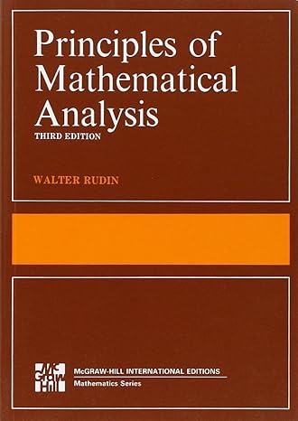 Principles of Mathematical Analysis (Int'l Ed): Rudin, Walter: 9780070856134: Amazon.com: Books