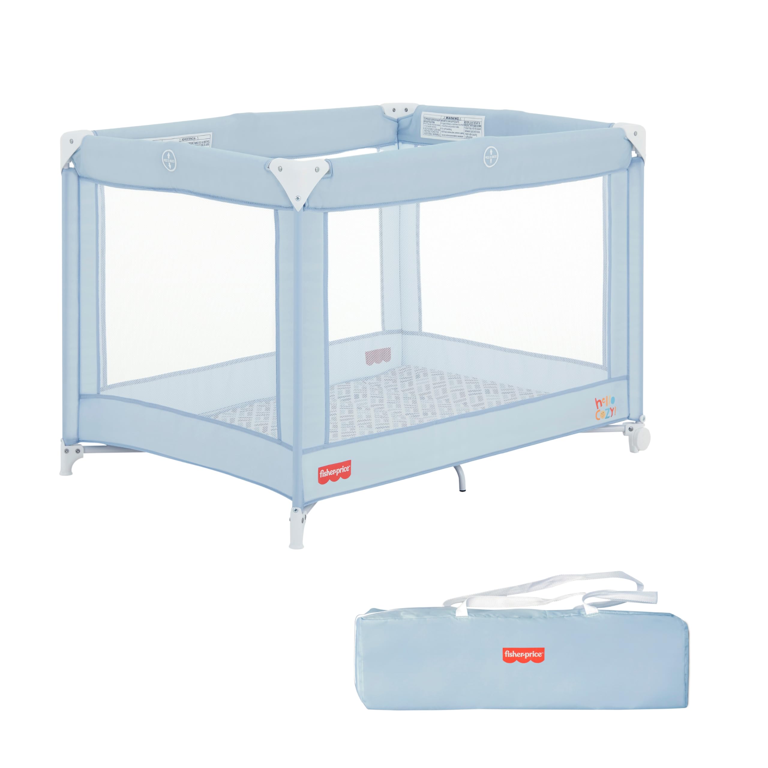 Snapklik.com : Fisher-Price Play All Day Baby Playard In Moon Mist