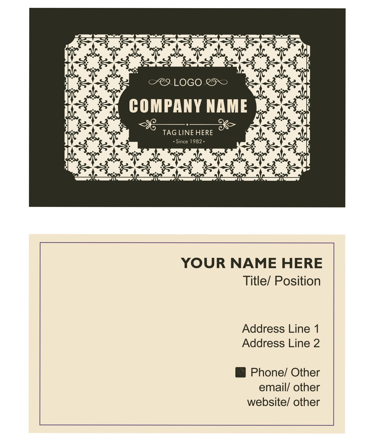 Design Your Own Personalized Business Card Professional Custom Visiting ...