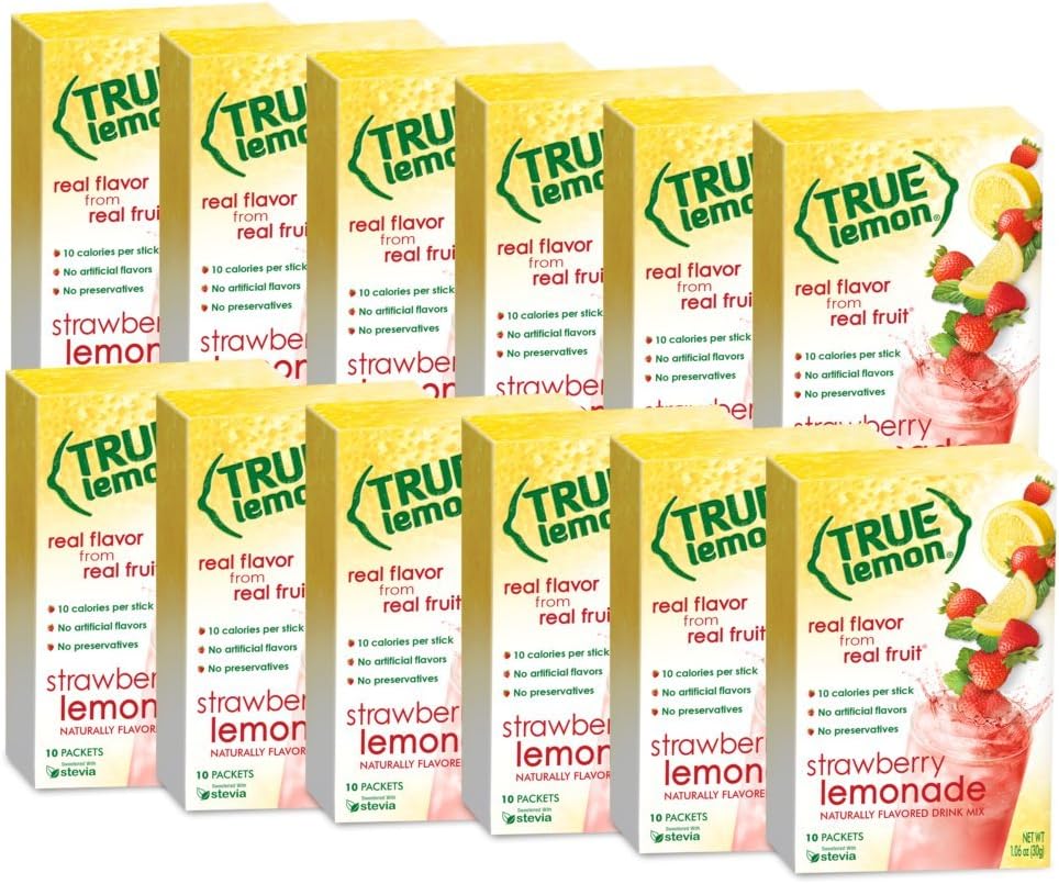 Amazon.com : True Lemon Raspberry Lemonade (2 Boxes) 10 Packets in Each ...