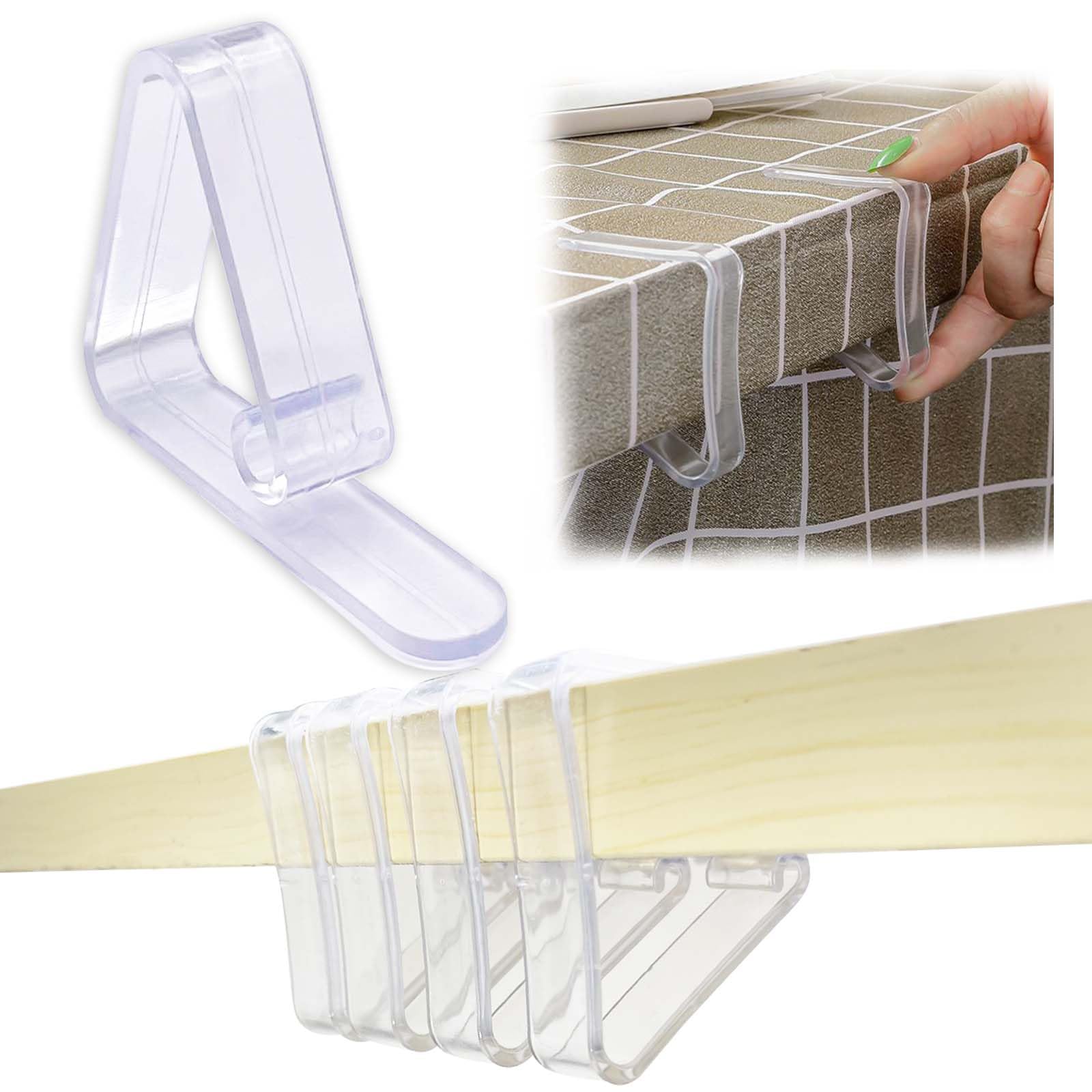 Amazon.com: 16 Upgraded Tablecloth Clips,Thicker Wider Clear Tablecloth ...
