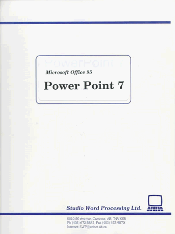 Powerpoint 7 for Microsoft Office 95: Student Training Manual: Amazon ...