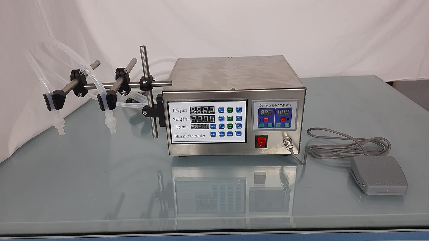 Two/Double Head Table Top Electirc Digital Liquid Filling Machine ...