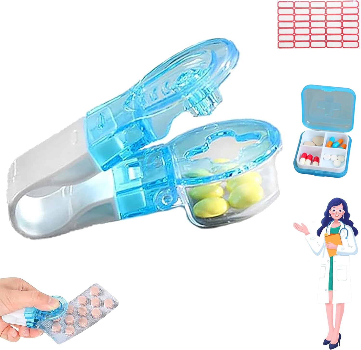 Amazon.com: Portable Pill Taker, Portable Pill Taker Remover, Small ...