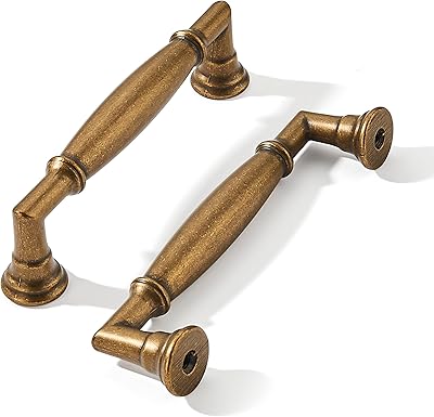 khtumeware 10 Pack 6 Inch(152mm) Antique Brass Cabinet Pulls Heavy Duty ...