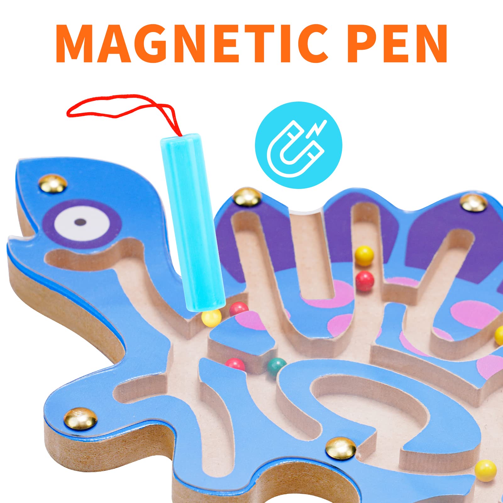 Snapklik.com : NiToy 3-Pack Wooden Magnetic Maze Toys For Kids 3 ...