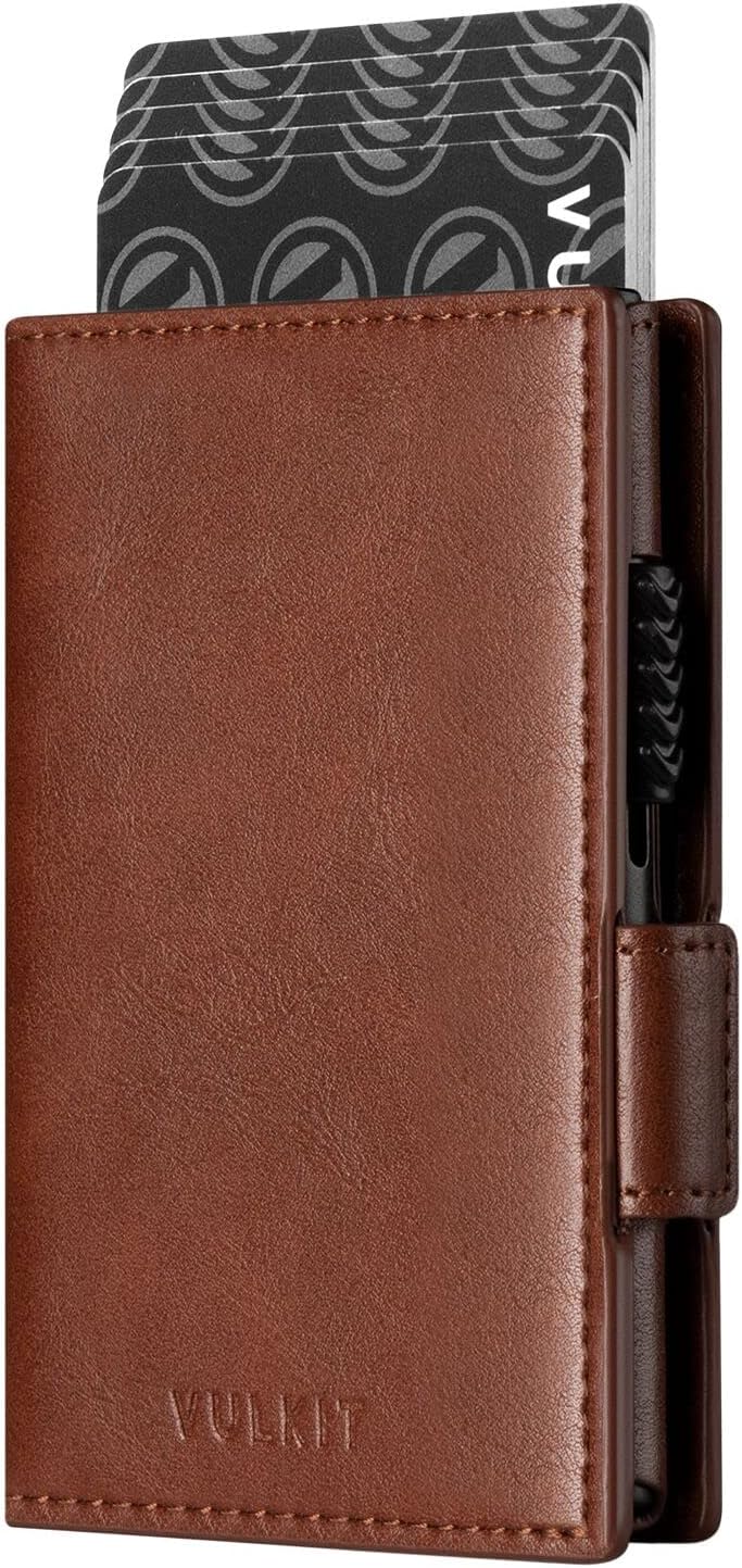 VULKIT Card Holder Wallet with Airtag Holder & ID Window Pop Up Slim ...