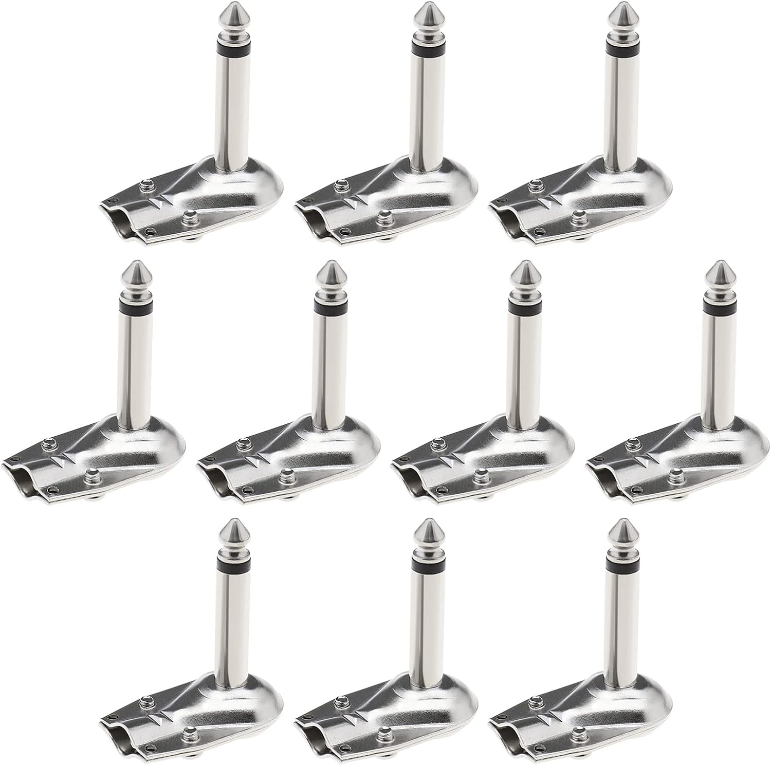 Amazon.com: 10PCS 6.35mm Pancake Style Right Angle Solder Adapter 1/4 ...