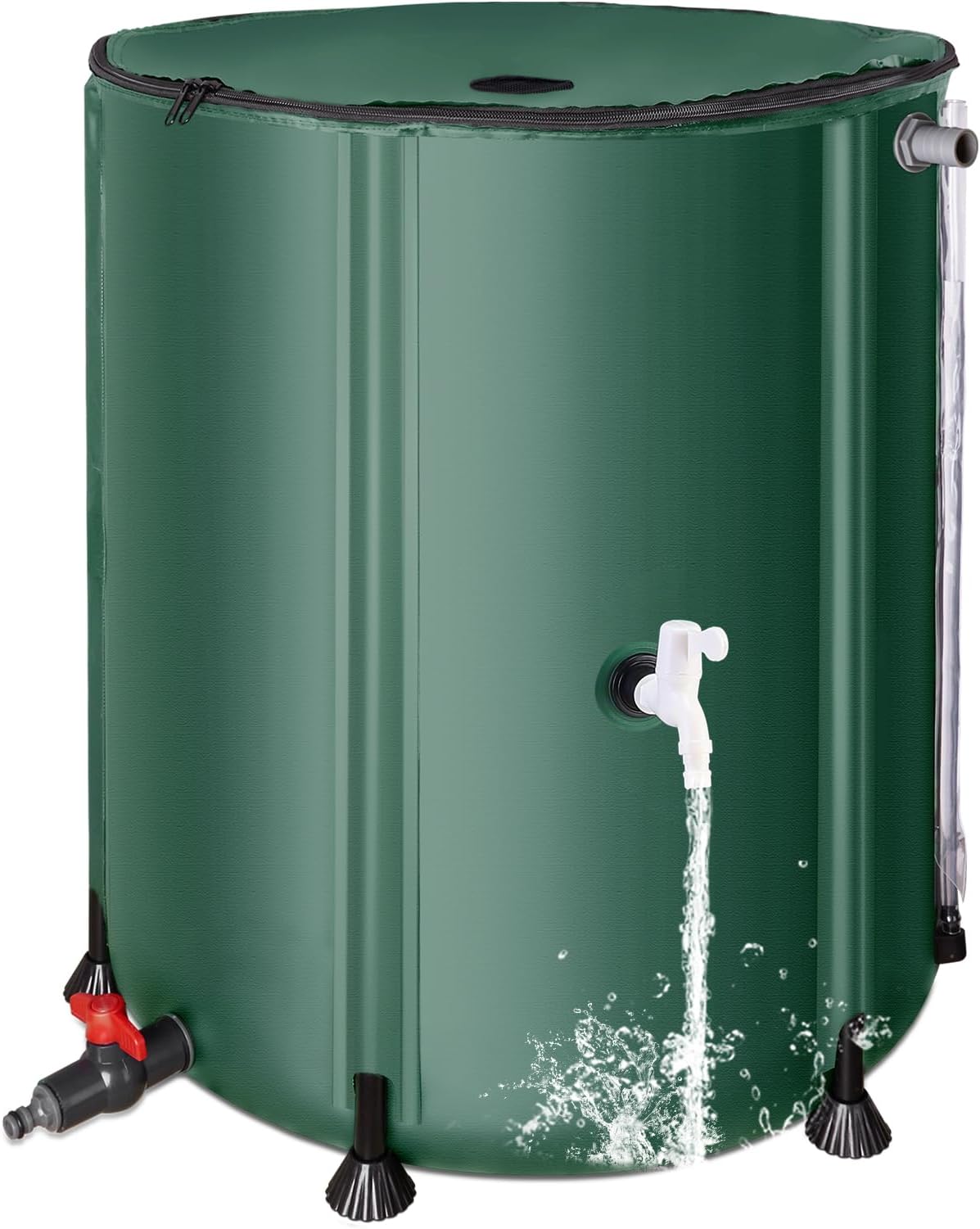 Amazon.com : Collapsible Rain Barrel Water Collection System - 53 ...