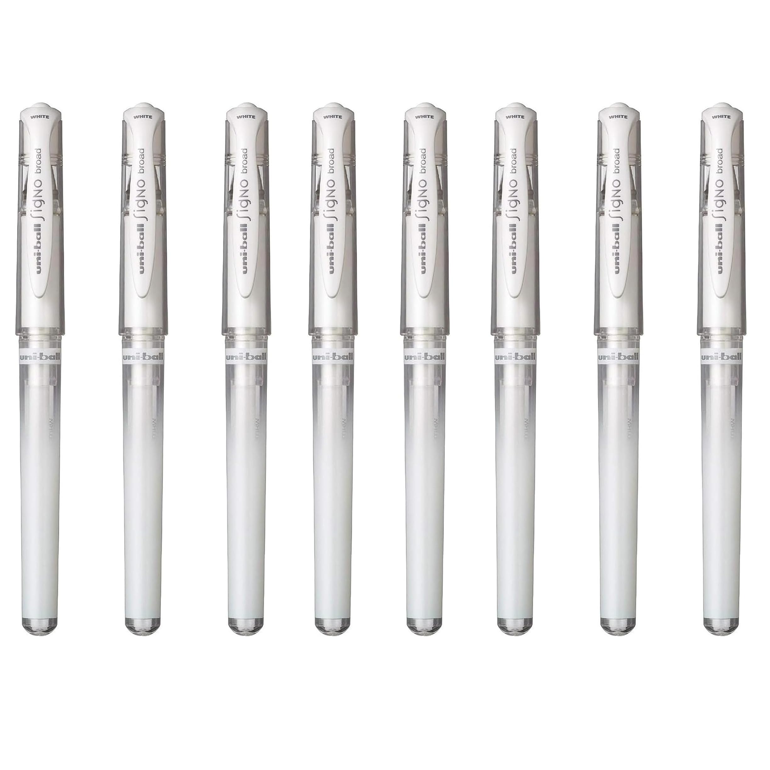 uni-ball Signo Broad Point Gel Impact Pen White Ink - 1.0mm Nib - Set ...