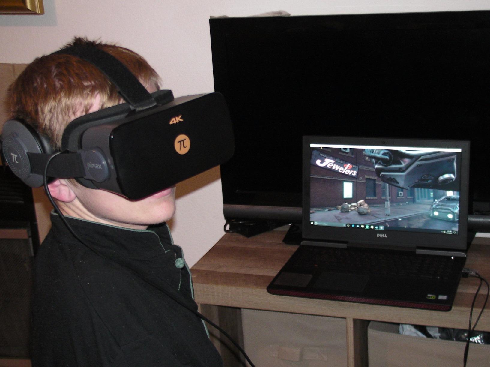 Amazon.com: PIMAX 4K VR Headset for VR Video Game, 3D Virtual Reality ...