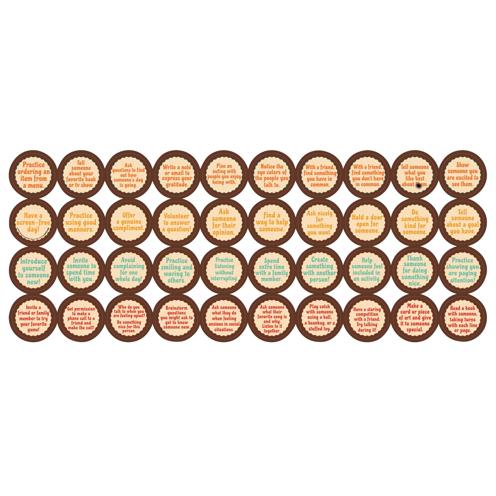 Snapklik.com : Really Good Stuff Classroom Social Interaction Chips Set ...