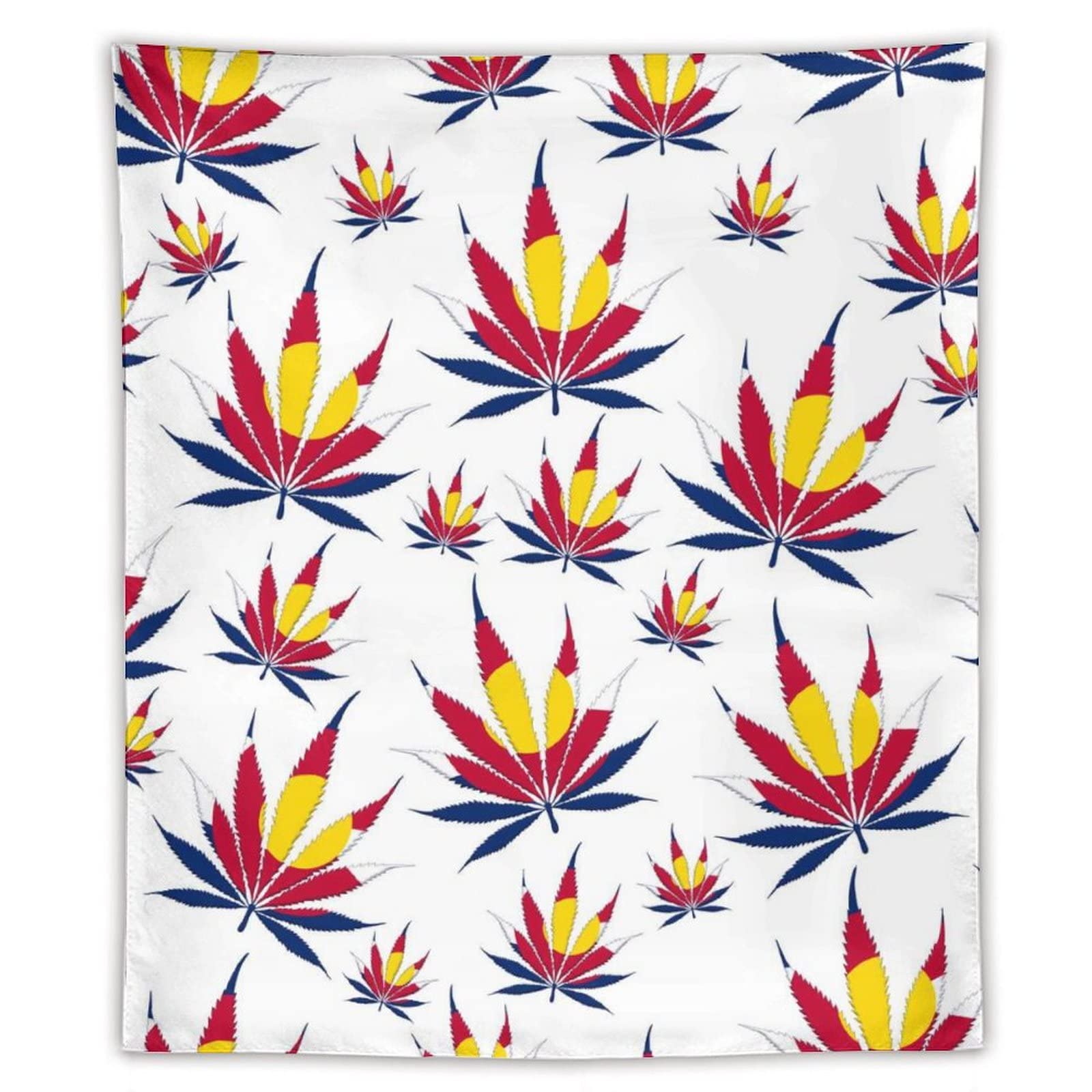 Colorado Flag With Pot Leaf